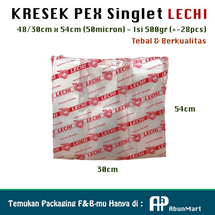 Promo Kresek PE 30cm Lechi Bening Isi 500gr (50micron) - Lechi (POLOS ...