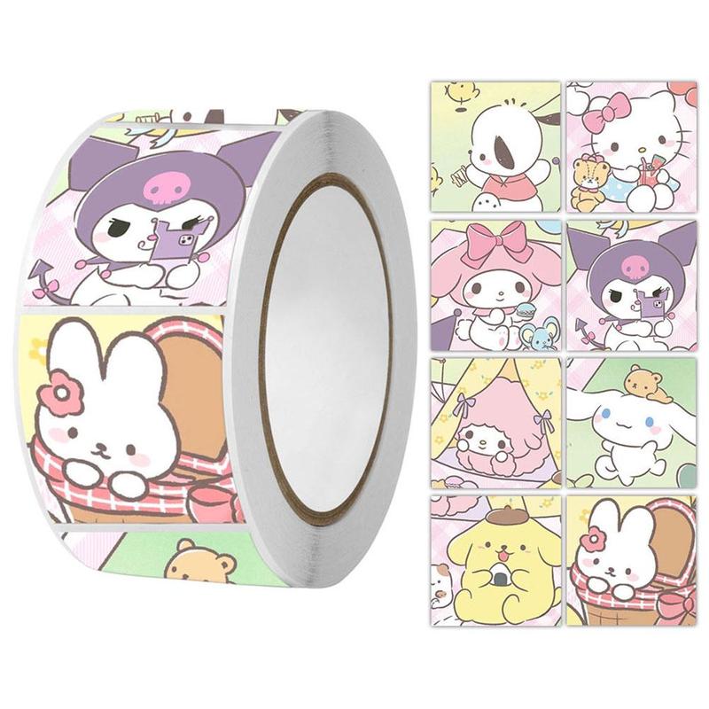 500pcs Cute Cartoon Q Cute Stickers Collection Roll Roll Stick - TikTok ...