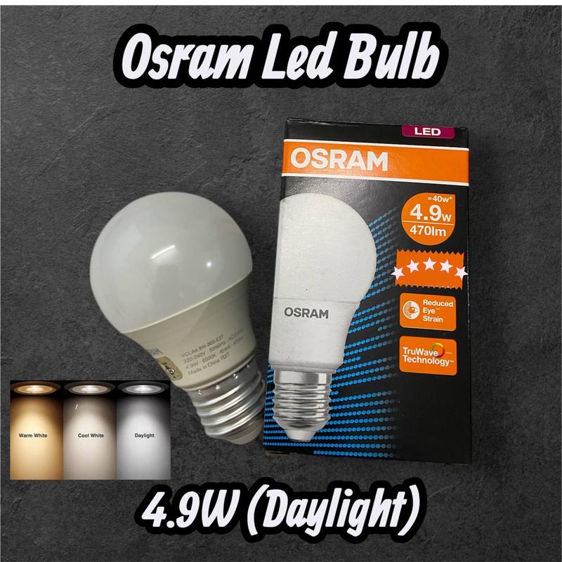 Mentol Osram Murah Berkualiti LED Bulb 4.9w/8w/10w Daylight 6500k ...
