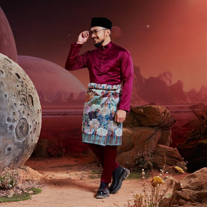 BAG 2 - TEMA MERAH & PURPLE Baju Melayu Bulan Bintang 2024 (NEW ...