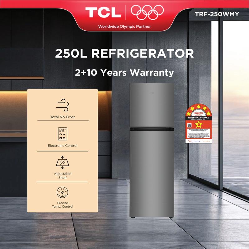 TCL 250L Fridge 2 Pintu – Top Mount, Jimat Tenaga 5 Bintang - TikTok ...