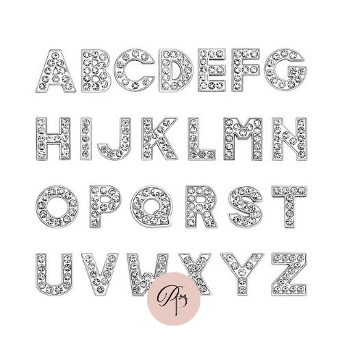 [Posh Pearl] Charm Alphabet A-Z 8/10mm | Huruf Kalung Gelang Custom ...
