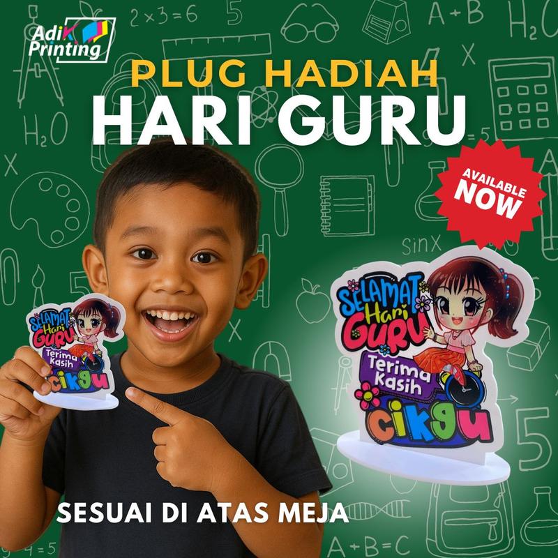 VIRAL Hadiah Hari Guru, Hiasan Meja Kerja Guru - PLUG - Supplies ...