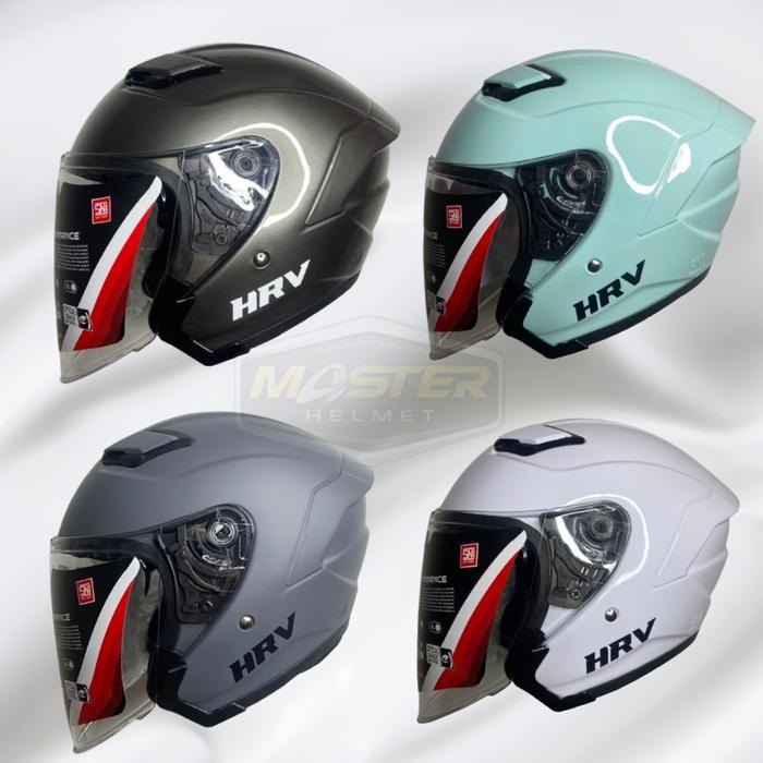 Jual Helm HRV Maximo Solid SNI Paket Ganteng Murah - GREY STONE DOFF ...