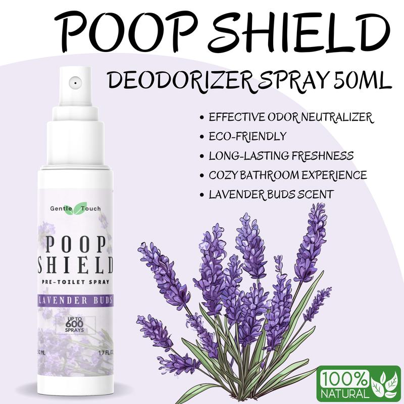 [Gentle Touch] POOP SHIELD DEODORIZER SPRAY 50ml LAVENDER SCENT ...