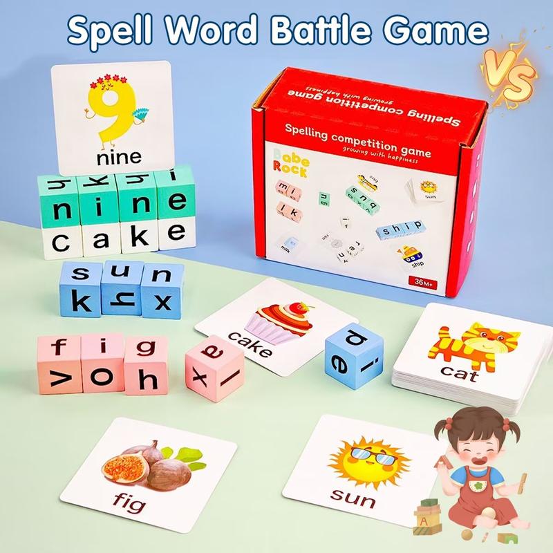Fun Word Spelling Building Blocks Kindergarten Early Education - TikTok ...