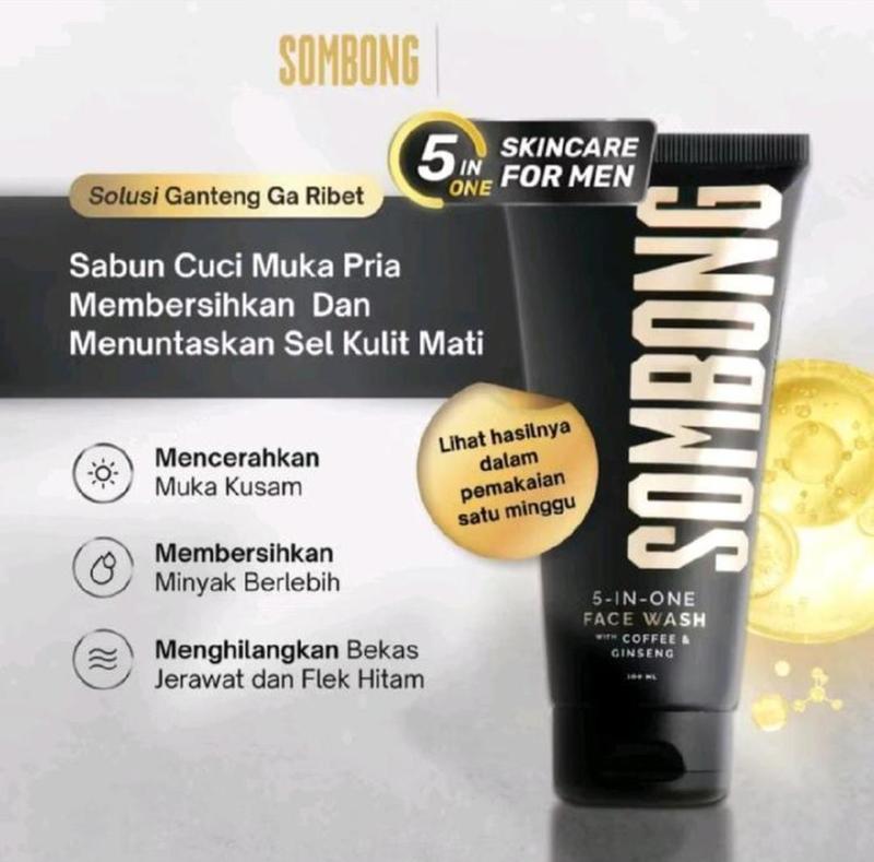 SOMBONG 5-in-1 Face Wash With Coffee & Ginseng 100ml // Facial - Shop ...