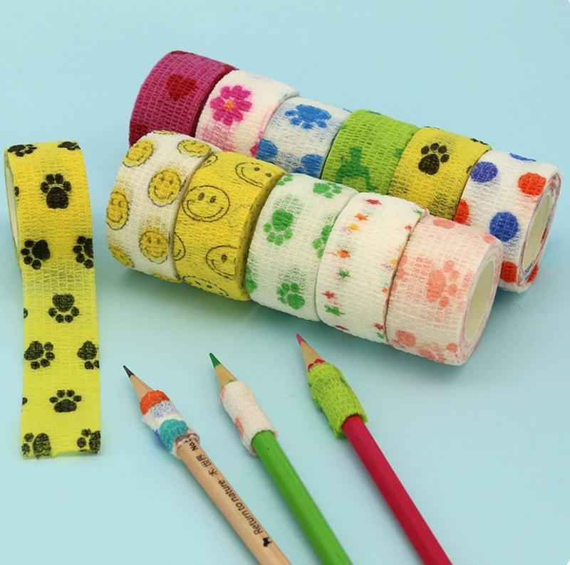 Finger finger bandage non-woven student writing elastic 4m floral ...