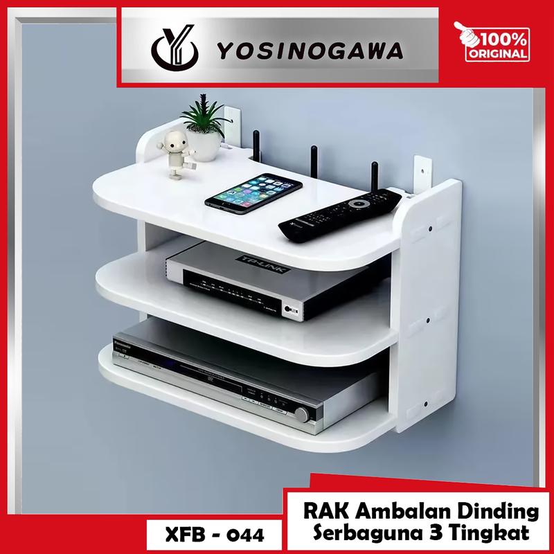 YOSINOGAWA - Rak Gantung 3 Susun Modem, Wifi, Router, DVD maupun Set ...