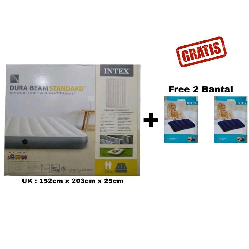 Kasur angin intex DURABEAM Queen 64103 - Shop | Tokopedia