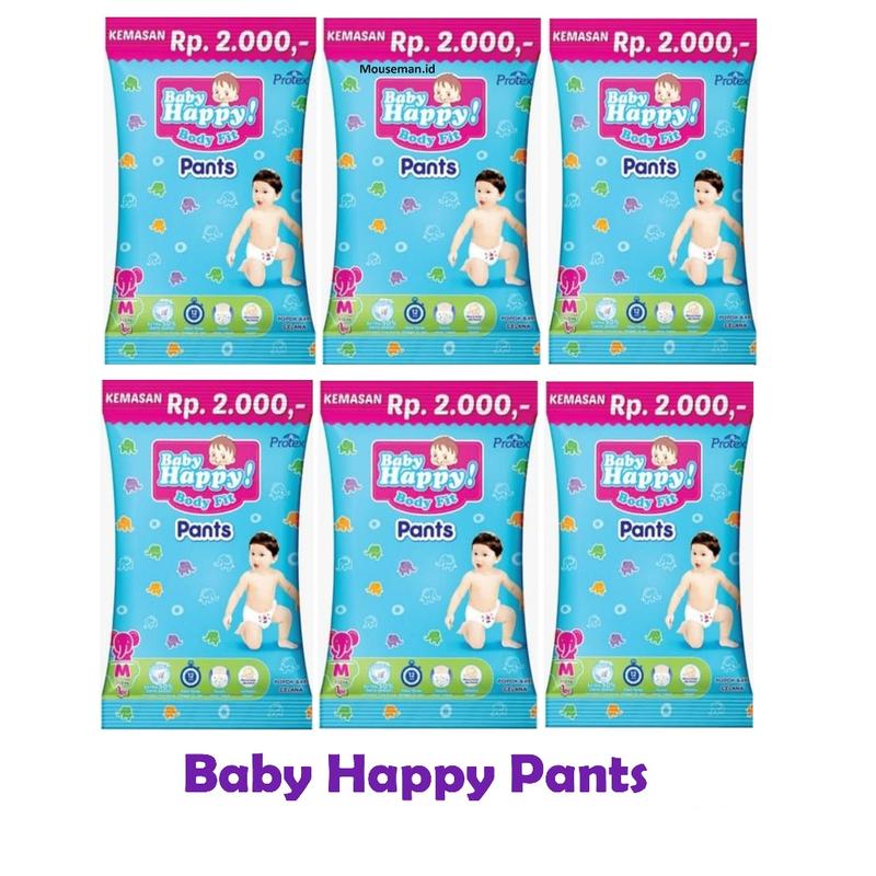 Mouseman - BABY HAPPY PAMPERS POPOK BABY DIAPERS Body Fit GOOD SKIN ...