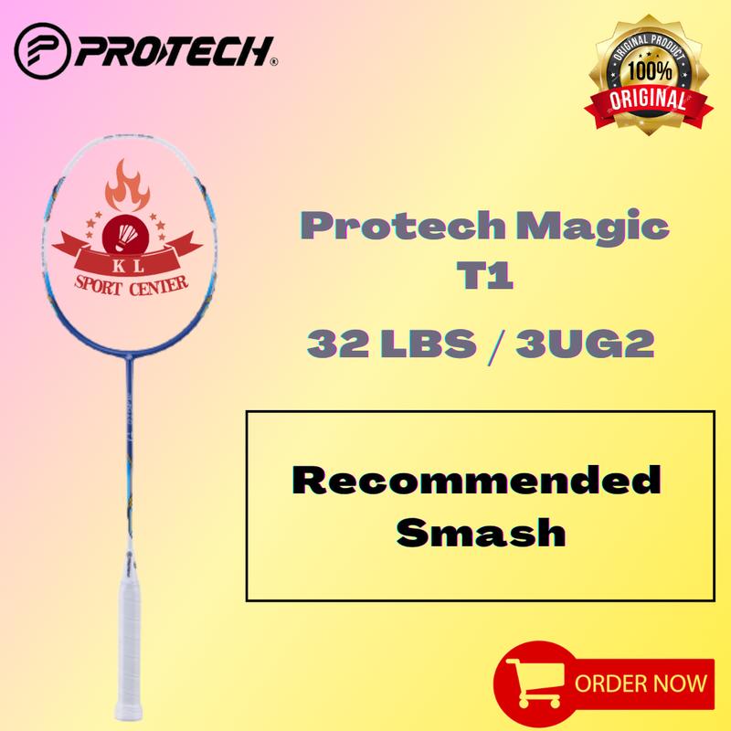2x Protech Badminton Racket Magic Series I 3U&4U I 32lbs (100% - TikTok ...