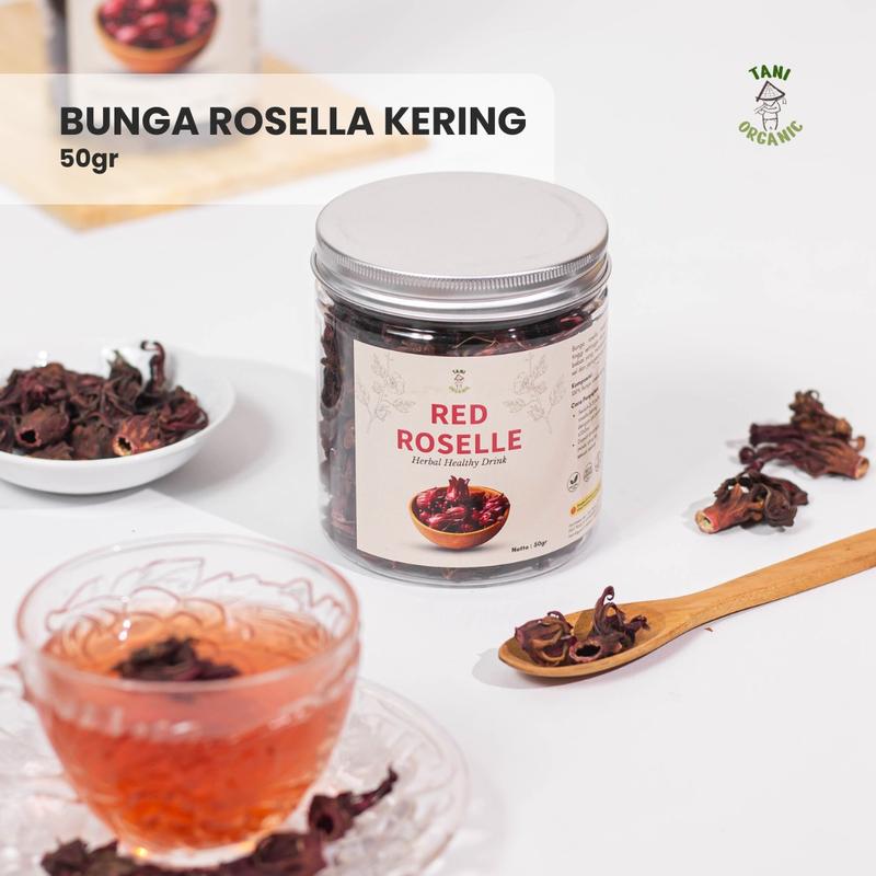 Tani Organic Teh Bunga Rosella Merah Kering Premium 50 gram TOPLES ...