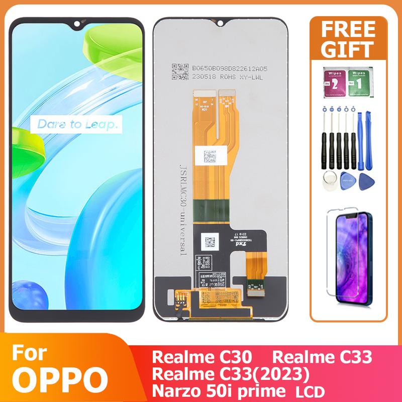 For OPPO Realme C30 Realme C33 Narzo 50i prime LCD Touch Screen ...