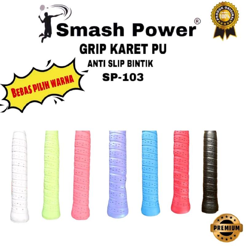 GRIP KARET BINTIK BADMINTON SMASH POWER SP-103/GRIP RAKET BADMINTON ...