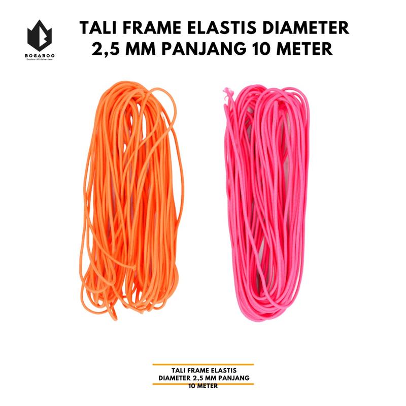 BISA COD Tali FRAME 10 Meter Elastis Untuk Frame Tenda Diameter 2,5 mm ...
