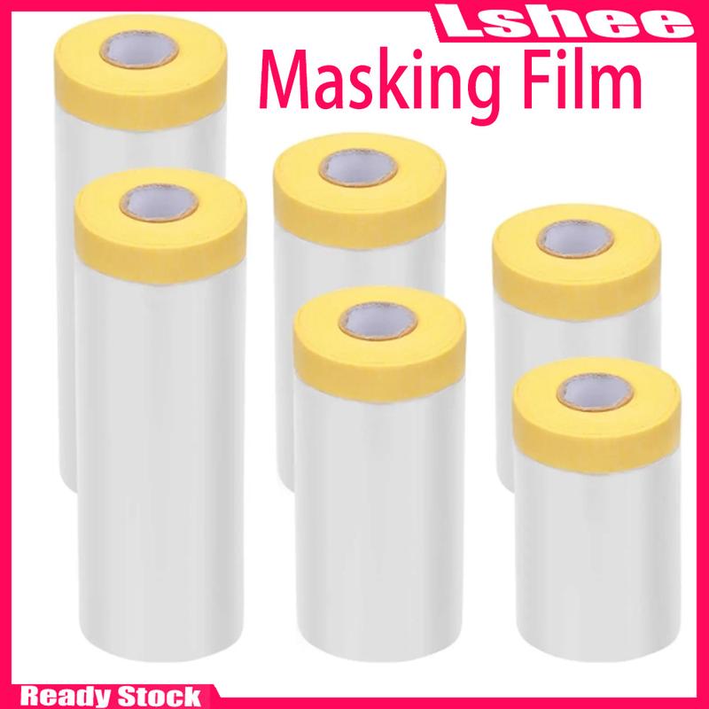 Pre Taped Masking Film Painters Plastic Sheeting Film Tape Car - TikTok ...