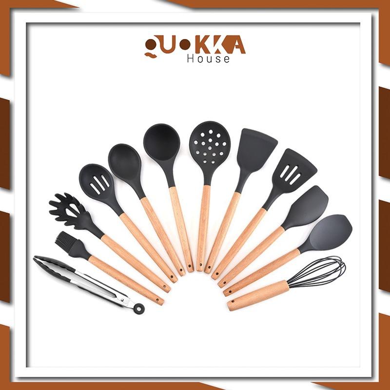 QUOKKA 12Pcs Cooking Utensils Cutleries Set Kitchen Cookware - TikTok ...