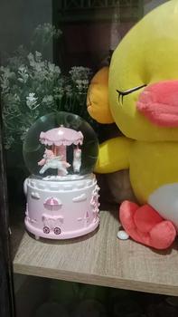 Snowball / Pajangan Bola Kaca Musik Box Carousel XL (100)+ Lampu - Shop ...