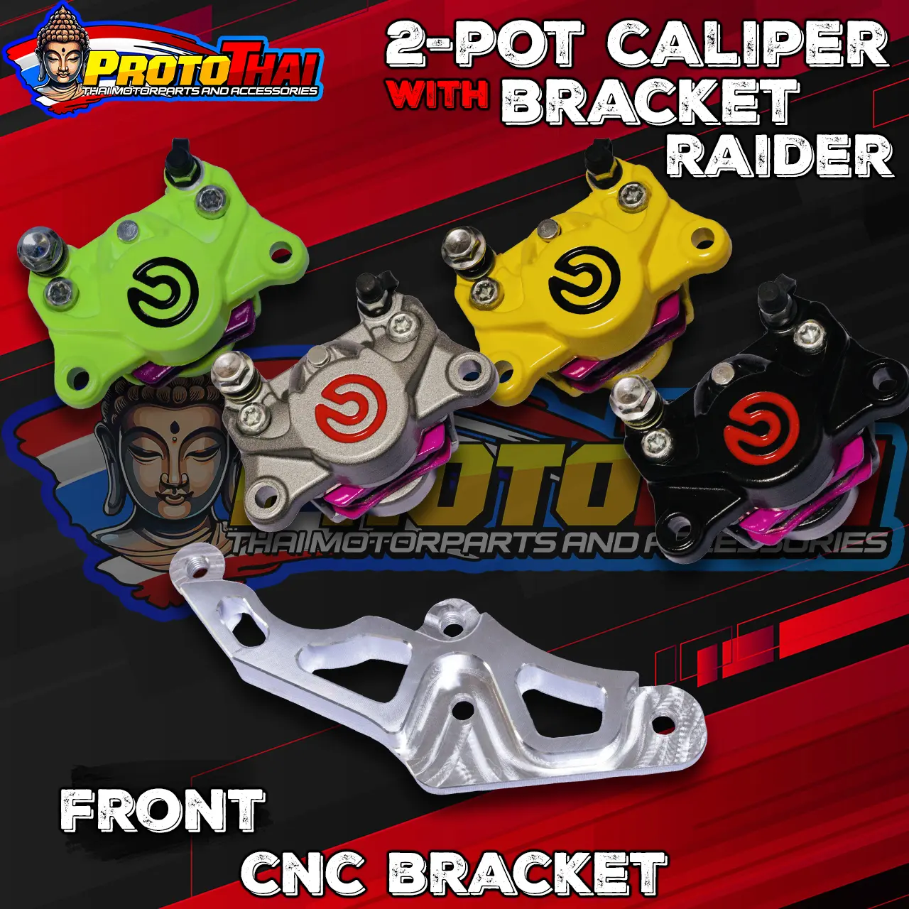 BREMBO BRAKE CALIPER 2POT WITH BRACKET RAIDER 150 CARB & FI - TikTok ...