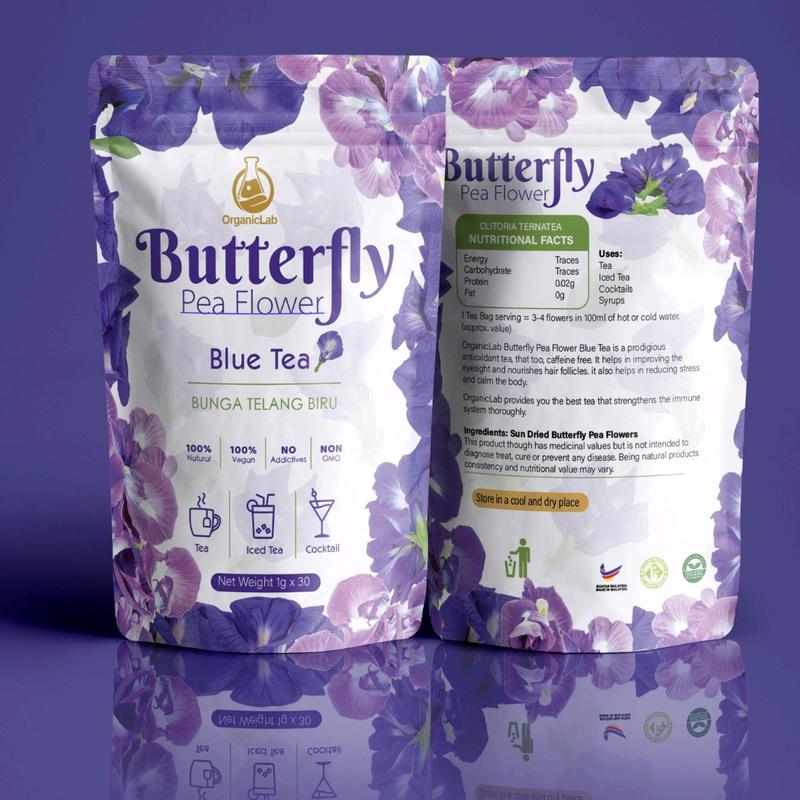 OGL Organic Butterfly Pea Flower 30 uncang (Bunga Telang) Tea - TikTok ...