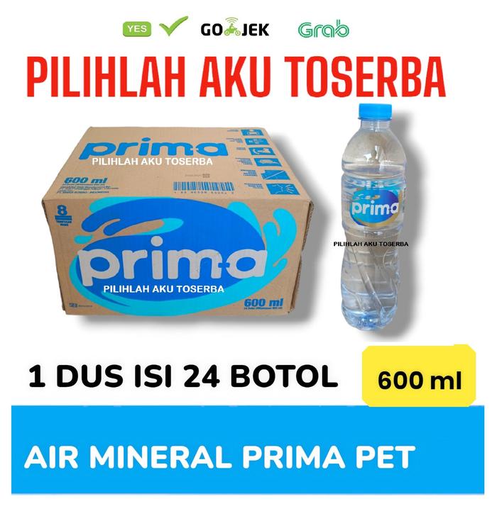 Jual Air Mineral Prima Prim-A Botol Pet 600 ml - (HARGA 1 DUS ISI 24 ...