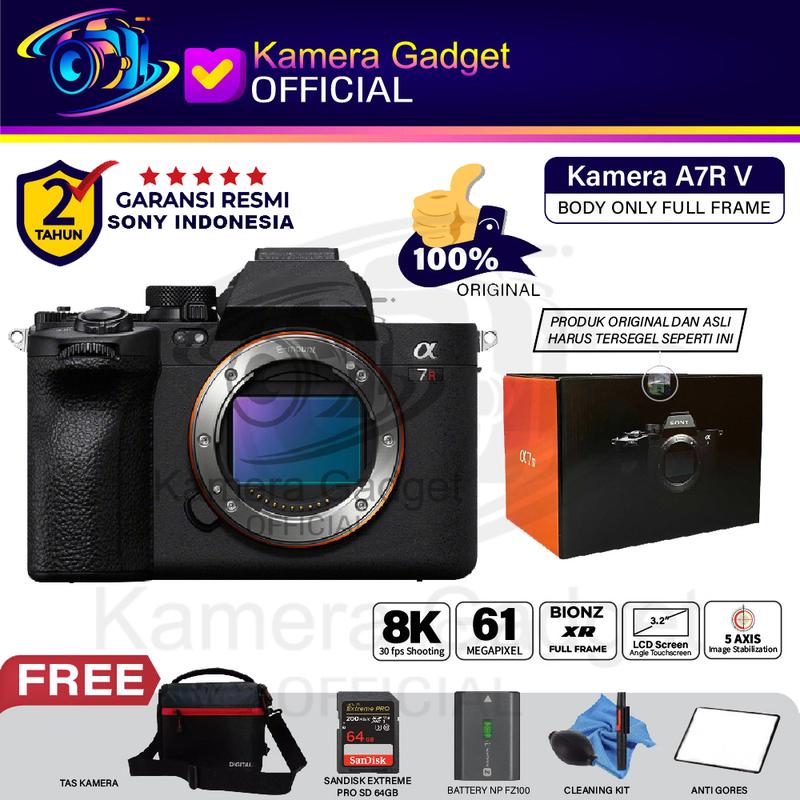 Sony A7R V Body Only - Mirrorless Alpha A7RV A7 RV A7R5 Bergaransi ...