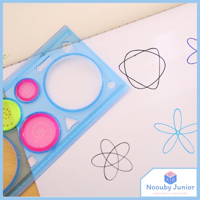 NOOUBY Penggaris Putar Bunga Spirograph Geometrik - Shop | Tokopedia