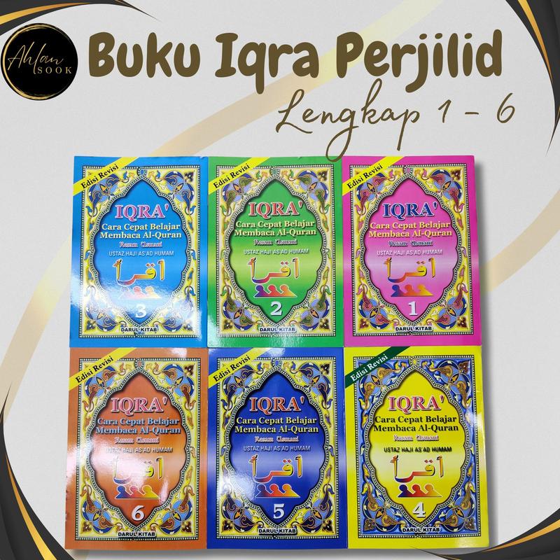 Buku Iqra Perjilid Set lengkap (Iqra' 1 Sehingga Iqra' 6) - TikTok Shop ...