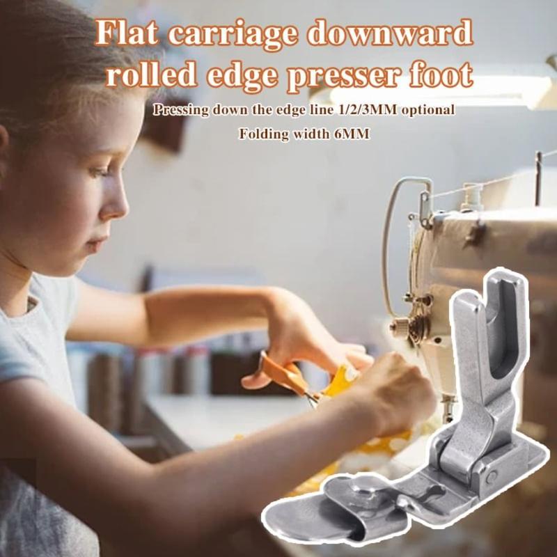 Durable Steel Sewing Edge Folding Presser Foot Adjustable He - TikTok ...