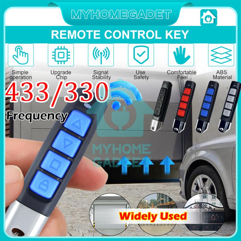 330/433mhz Auto Gate Remote Control 4 Button Garage Door Remote ...