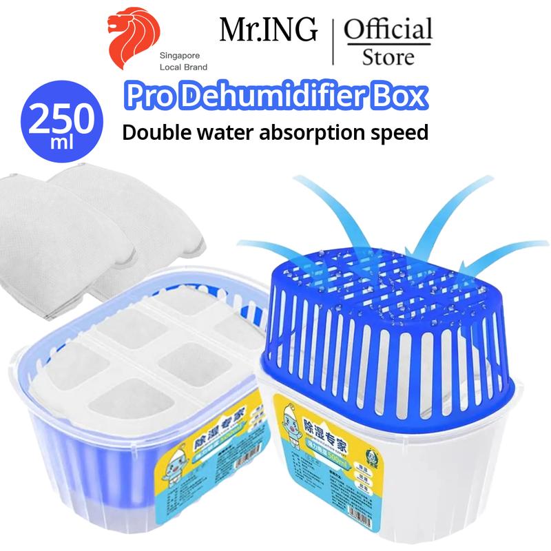 (250ml) Quick Water-Absorbing Dehumidifier in Reusable box with ...