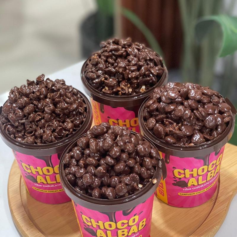 CHOCO ALBAB chocotub premium almond on top crunchy - TikTok Shop Malaysia