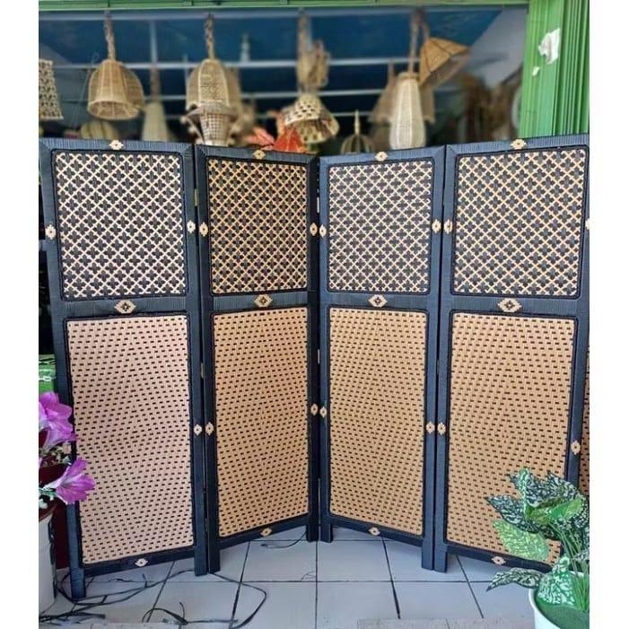Sketsel Ruangan Rotan Sintetis 4 Panel - Shop | Tokopedia