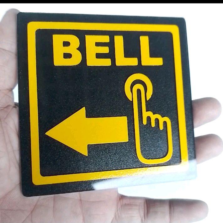 Sign Bell Rumah Papan Tanda Pencet Bell Akrilik - Shop | Tokopedia
