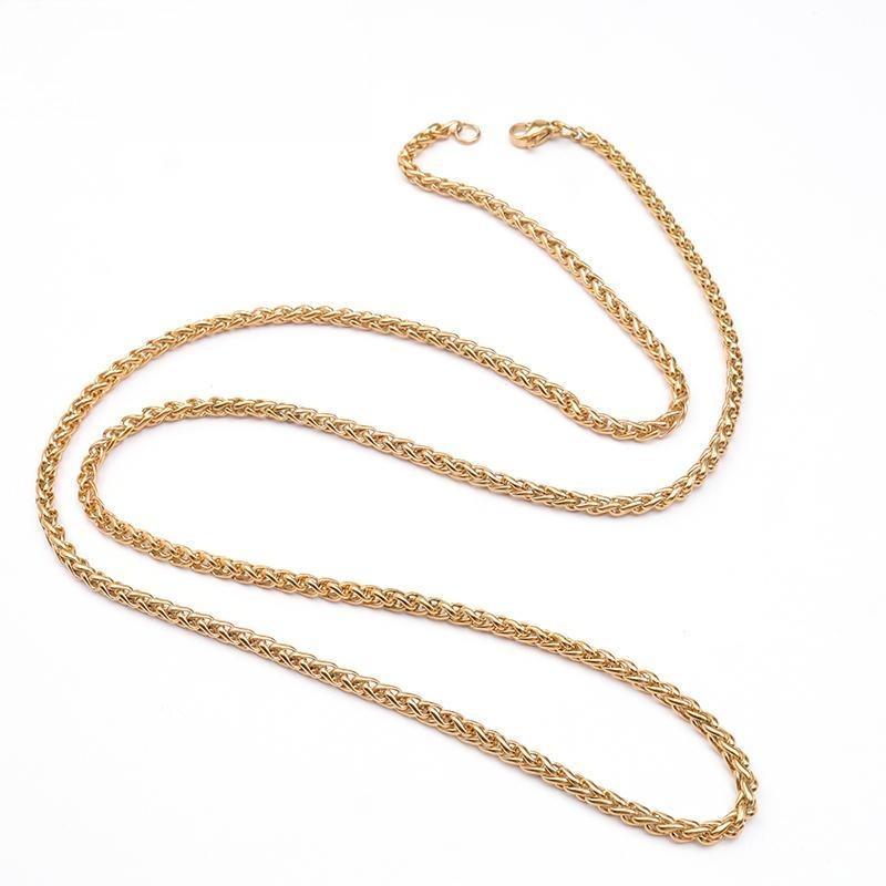 Buddha amulet keel chain, titanium steel gold-plated, pendant chain, no ...