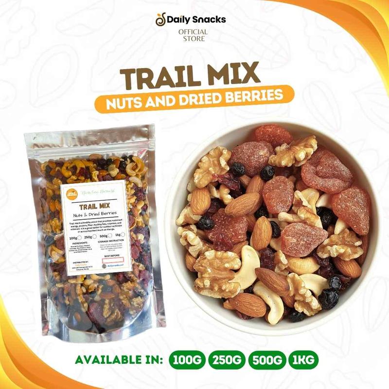 Daily Snacks Trail Mix Nuts and Dried Berries - in Ziplock Pouch ...