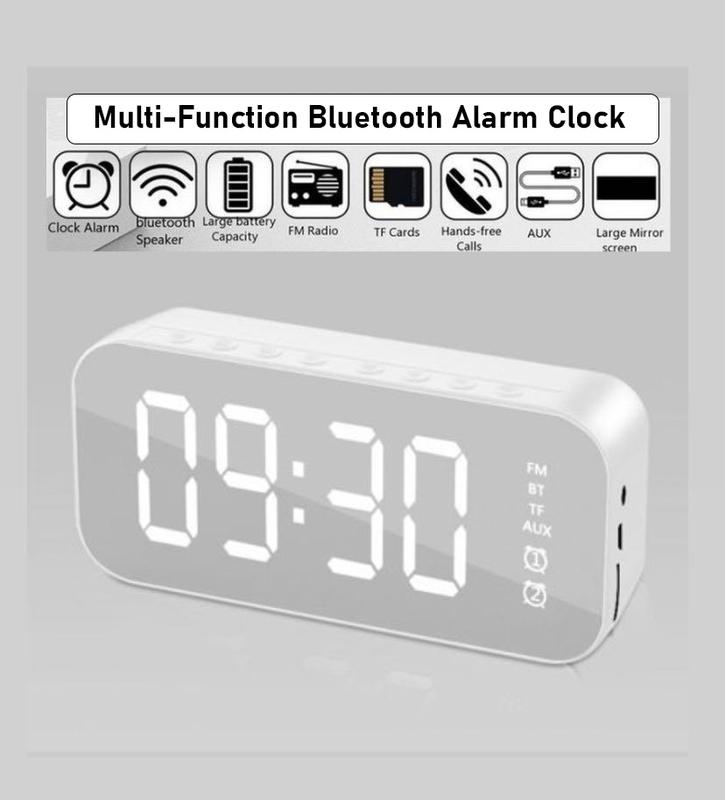Multifunctional Digital Alarm Clock with Bluetooth Speaker - - TikTok ...