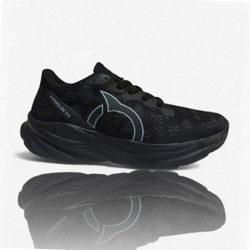 Sepatu Running Pria Ortuseight Hyperglide 2.0 Full Black Original ...