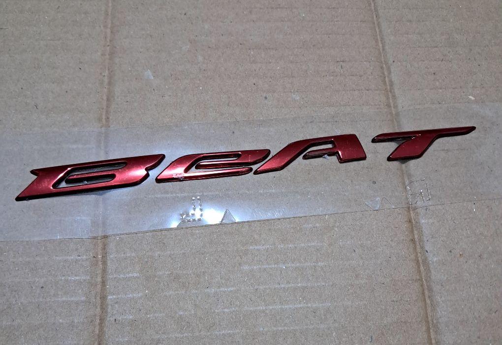 (1pc) Emblem Honda BEAT DELUXE 2024 tulisan beat warna merah original ...