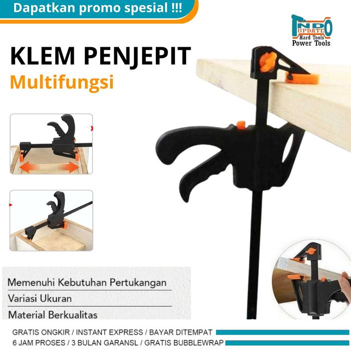 Jual Clamp Penjepit Kayu Mini Ratcheting Bar 6 Inch - catok saja - Kota ...