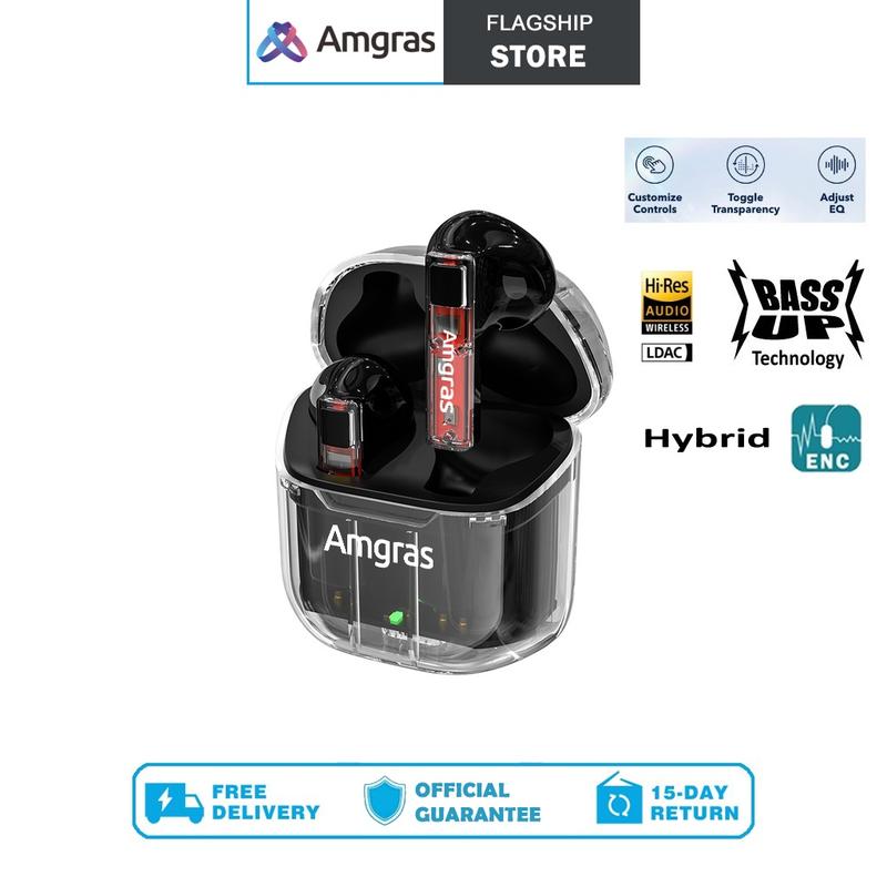 Amgras Future Ⅱ Pro Bluetooth Earphone Transparent ENC Earbu - TikTok ...