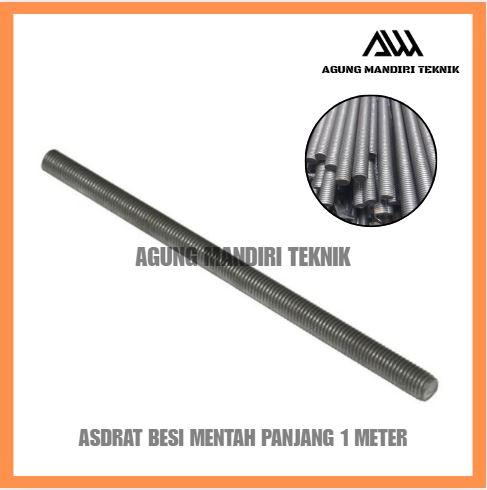 Jual Asdrat Besi Mentah 8 mm As Drat M8 Long Drat M8 Ulir Baut 8 mm ...