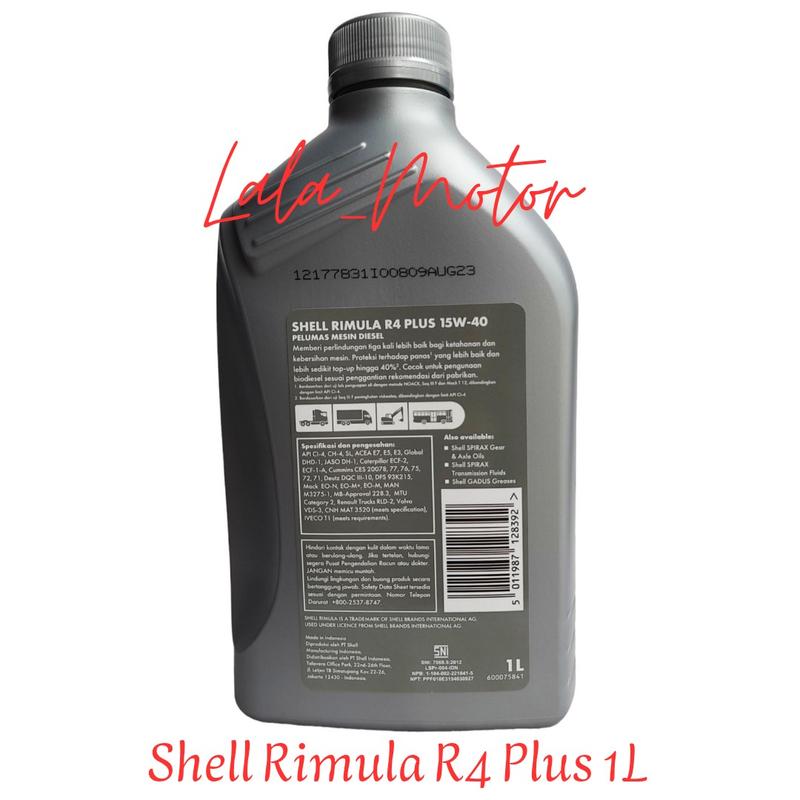 Oli Shell Rimula R4 Plus 1Liter(Oli mesin) - Shop | Tokopedia