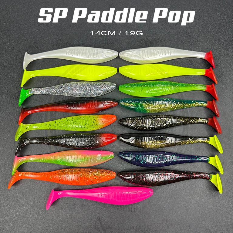 14cm SP Paddle Poop Silencer Soft Bait Soft Plastic T-Tail Soft ...