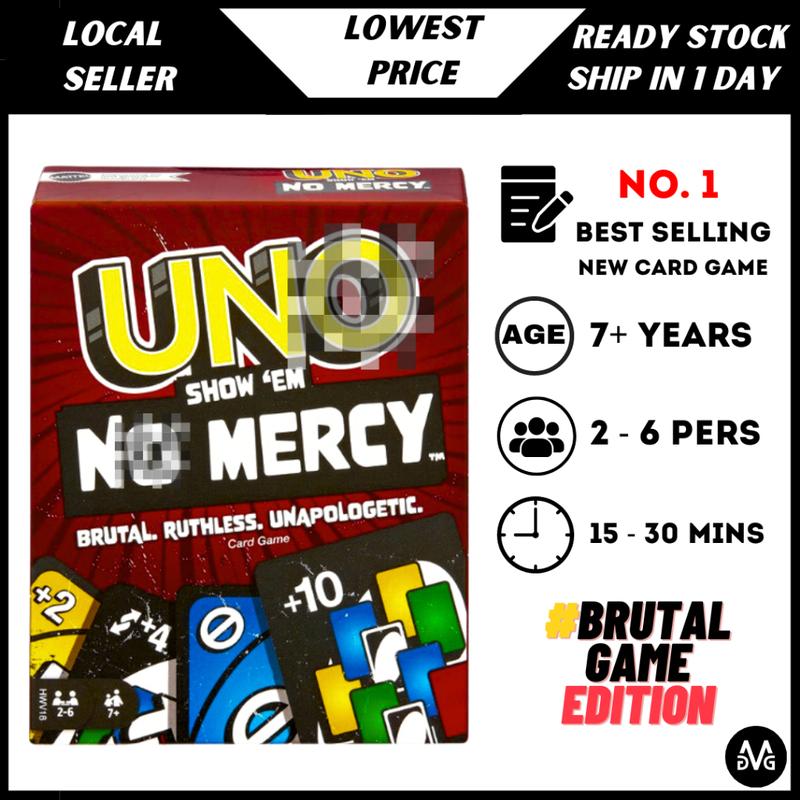 Uno No Mercy Card Game Collection Uno All Wild Flip Flex Dar - TikTok ...
