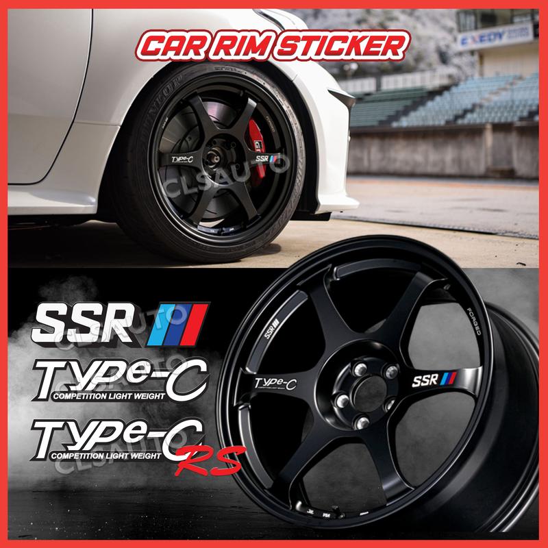STICKER SSR SPORT RIM TYPE C RS [4 PCS] Accessories Automotive - TikTok ...