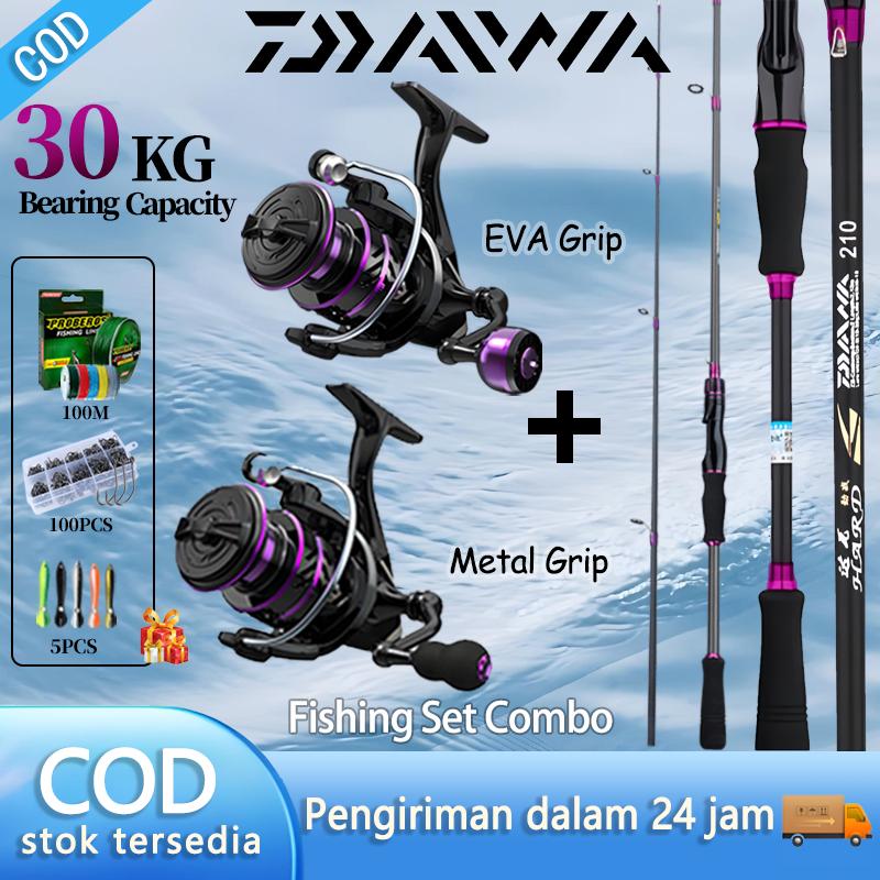 DAIWA Ungu Spinning Joran Pancing Set HP Reel Full Metal High - TikTok ...