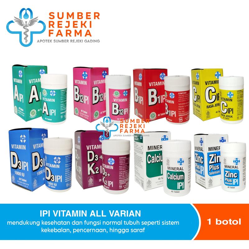 Vitamin IPI - IPI All Varian - (A B complex B1 B12 C D3 E IP - Shop ...