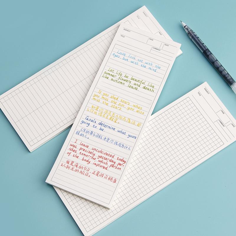 50 Sheets Small Long Notebook Student Portable Mini Pocket Book ...